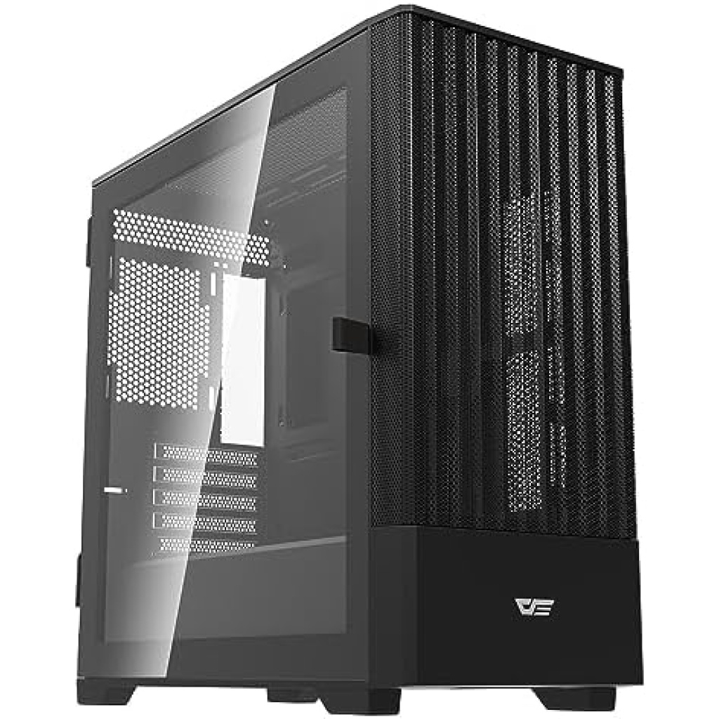 DarkFlash DK415 M-ATX PC Gaming Case - Black | White