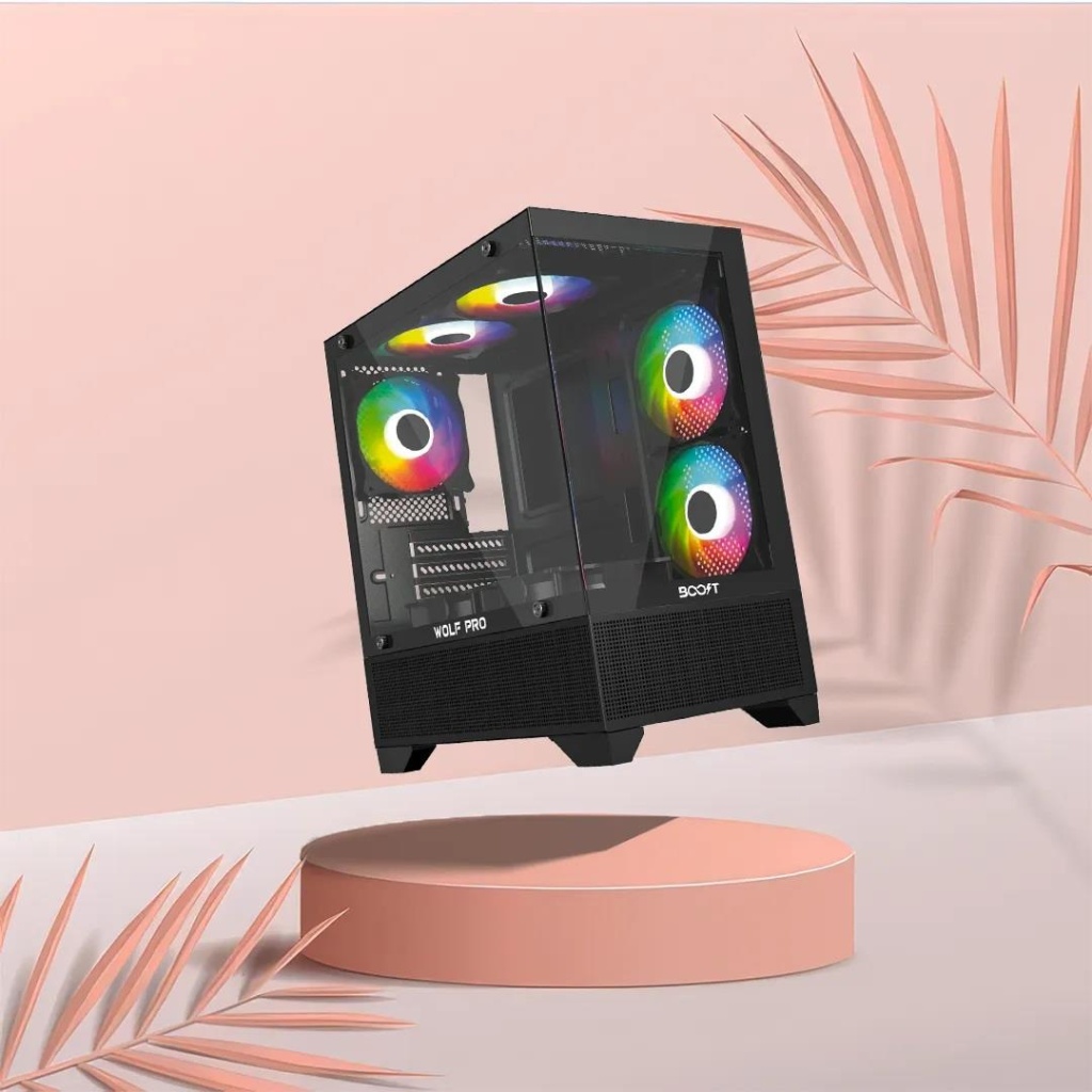 Boost Wolf Pro Mid-Tower ATX Gaming PC Case